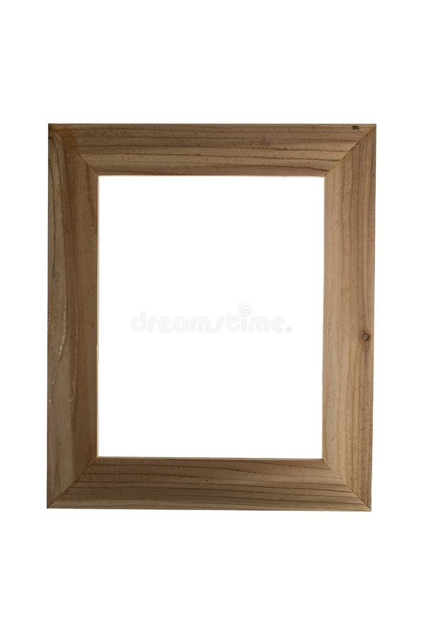 Hand Crafted Rectangular Wood Photo or Picture Frame Stock Illustration ...