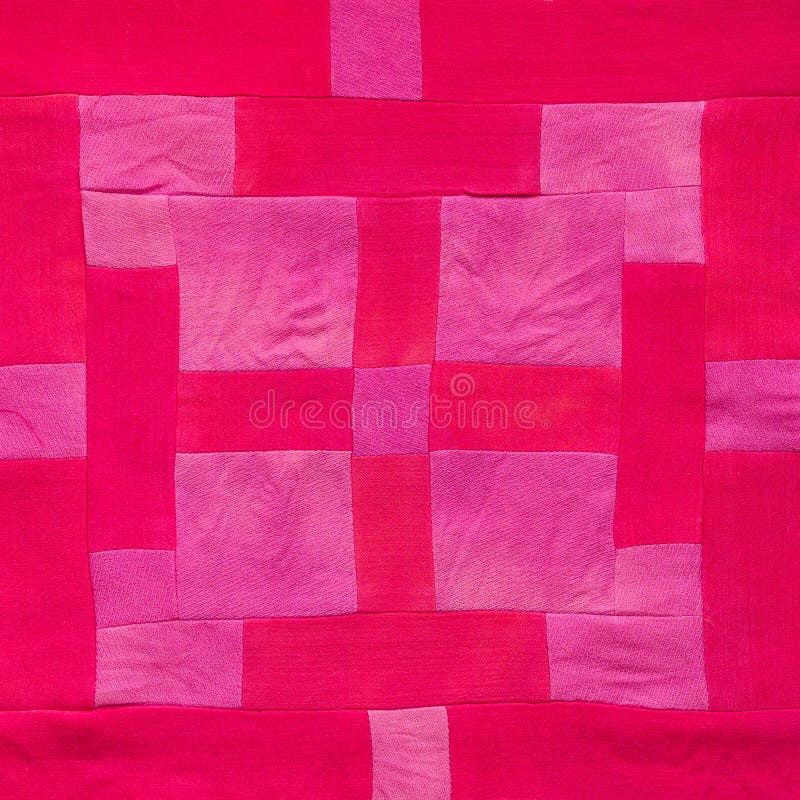 Hand-crafted Square Detail for Pathcwork Fabric Stock Photo - Image of ...