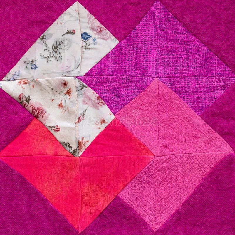 Hand-crafted Square Piece for Pathcwork Cloth Stock Image - Image of ...
