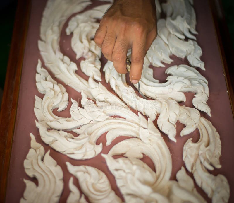 The Hand of the Craftsman Who is Working with the Skill that is Stock ...