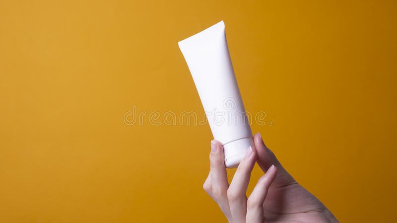 Packaging of Hand Cream in Female Hands Stock Image - Image of health ...
