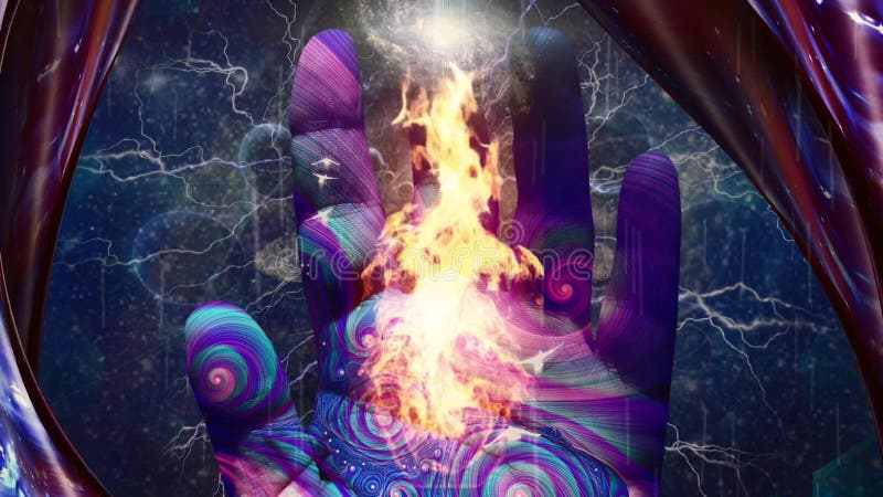 Hand of Creator stock video. Video of burn, creative - 165348397
