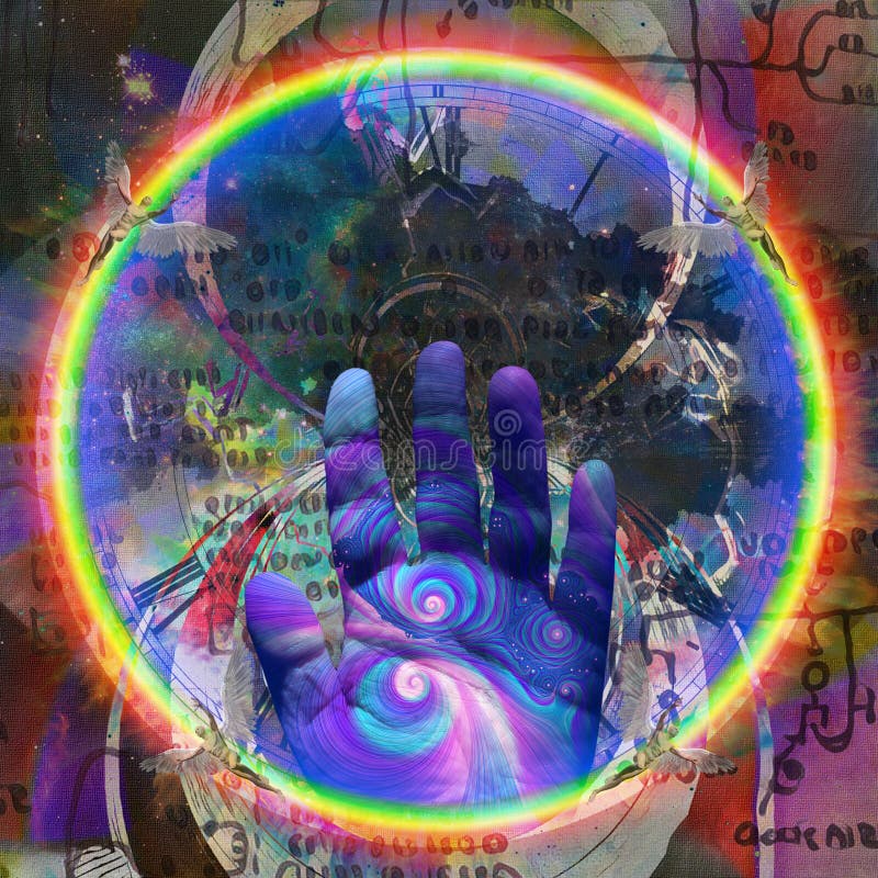 Hand of Creator stock illustration. Illustration of creative - 134041369