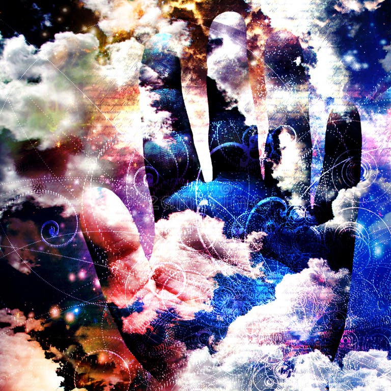 The hand of Creator stock illustration. Illustration of intricate ...