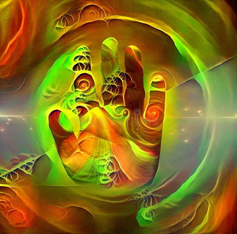 Hand of Creator stock illustration. Illustration of creative - 121958754