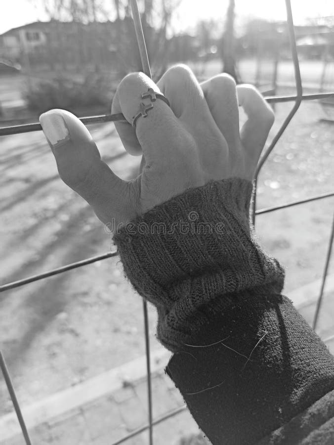 Hand with Cross Ring on Sunlight Stock Photo - Image of limb, clothing ...