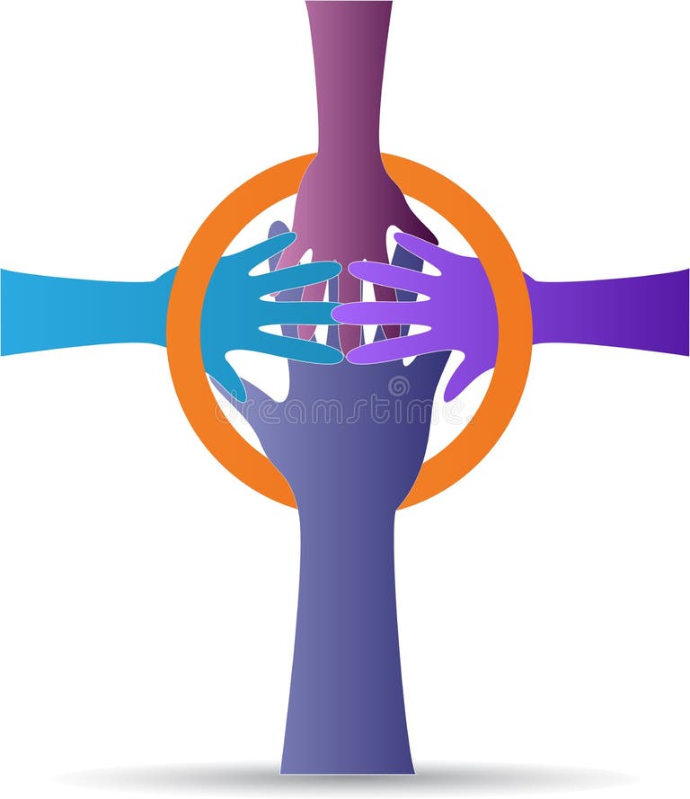 Hands Form Cross Stock Illustrations – 187 Hands Form Cross Stock ...