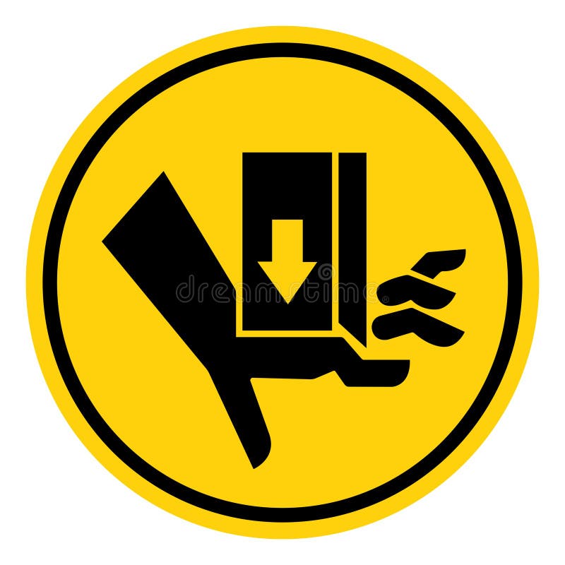 Hand Crush Force from Above Symbol Sign, Vector Illustration, Isolate ...