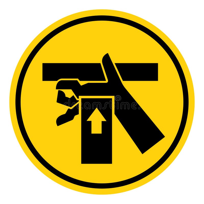Hand Crush Force from Below Symbol Sign, Vector Illustration, Isolate ...