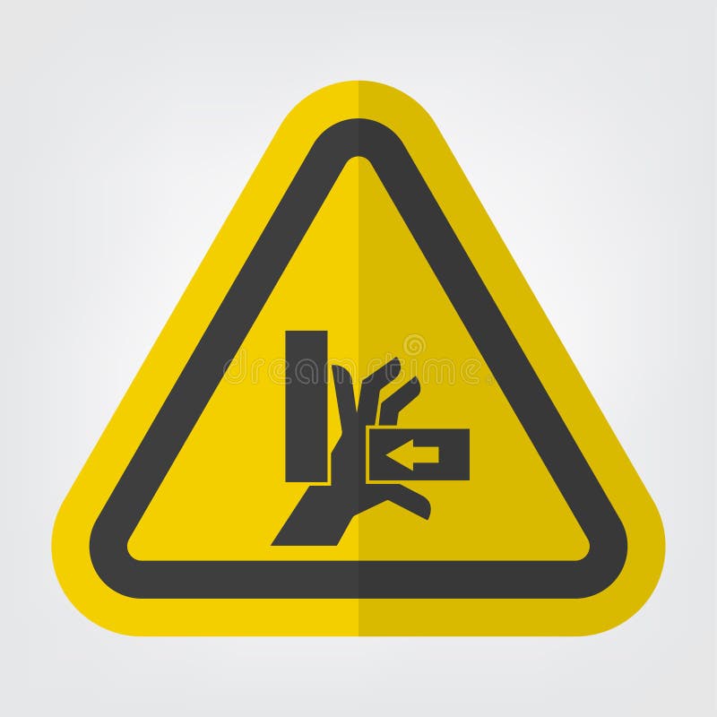 Hand Crush Force from Right Symbol Sign Isolate on White Background ...