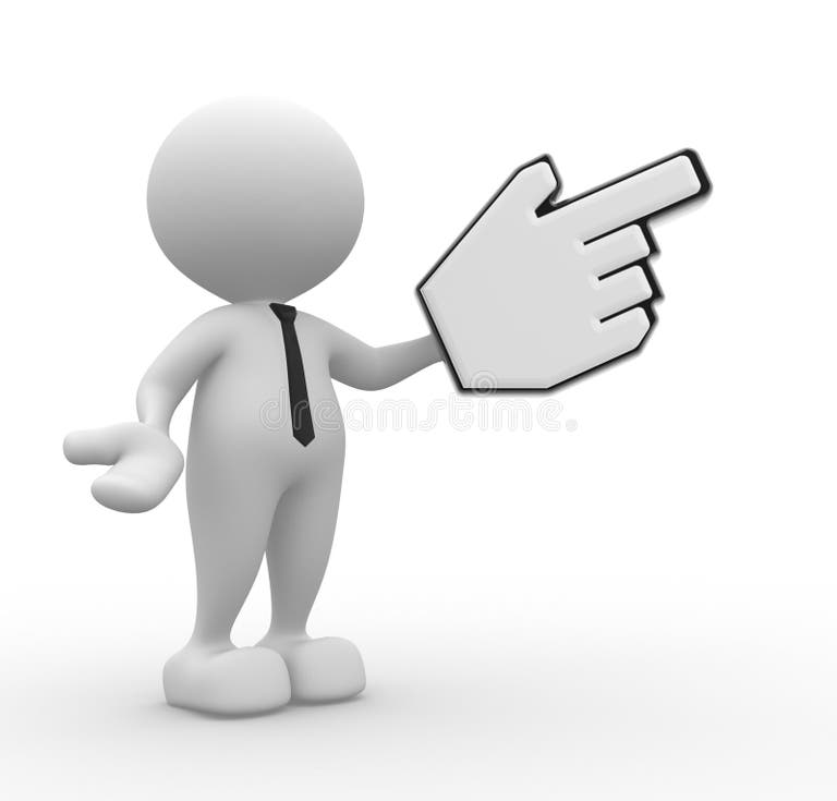 3d Human Hand Cursor Pointer Stock Illustrations – 386 3d Human Hand ...