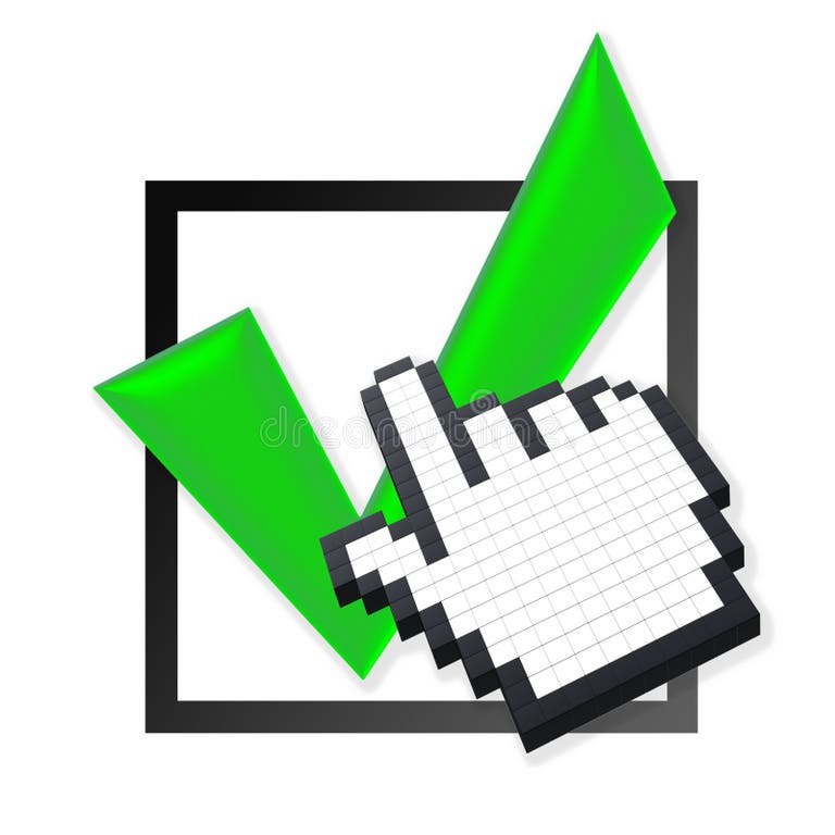 Cursor Check Mark Stock Illustrations – 2,449 Cursor Check Mark Stock ...