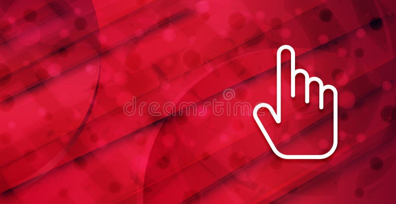Hand Cursor Click Icon Colorful Shiny Abstract Banner Background ...