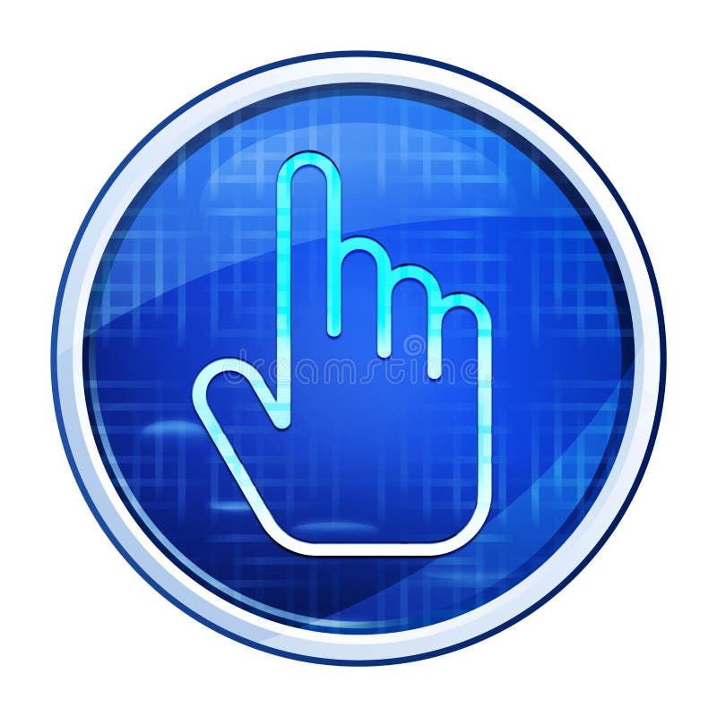 Hand Cursor Click Icon Elegant Architecture Design Blue Banner ...