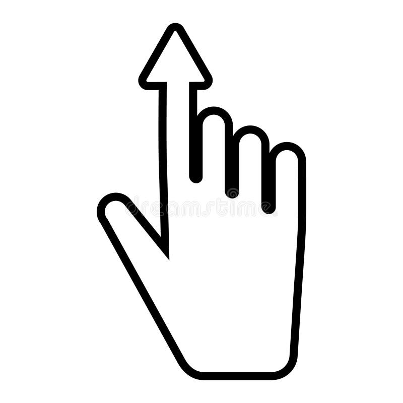 Click Icon Button with Hand Clicking on it, Isolated Vector for Website ...