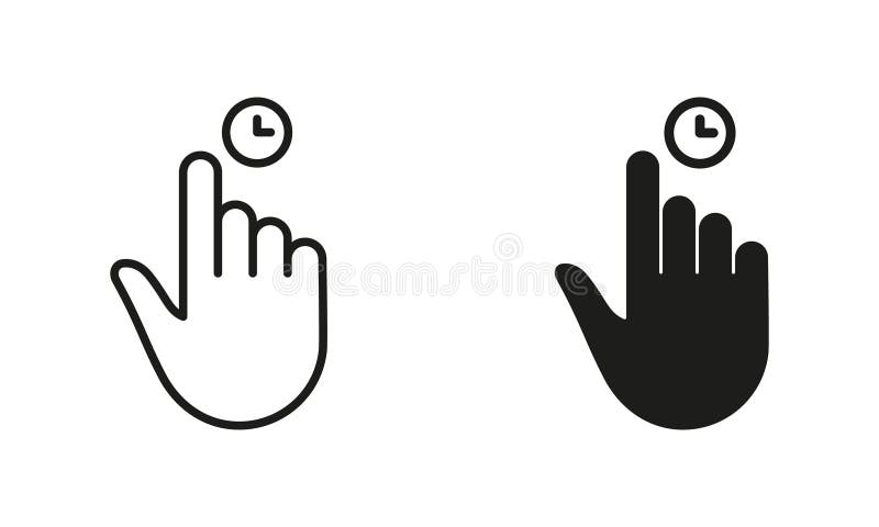 Set of Cursor. Computer Mouse Click Cursor Gray Arrow Icons Set and ...