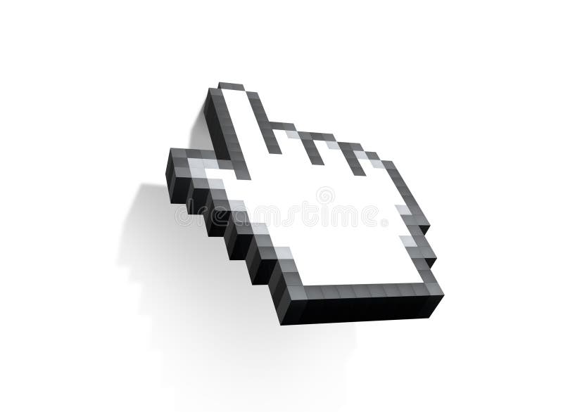 Set of Cursor. Computer Mouse Click Cursor Gray Arrow Icons Set and ...