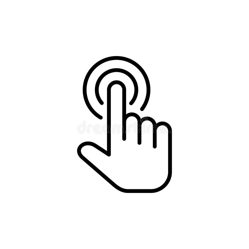Hand Cursor Icon. Cursor Vector. Hand Cursor Icon Clik Stock Vector ...