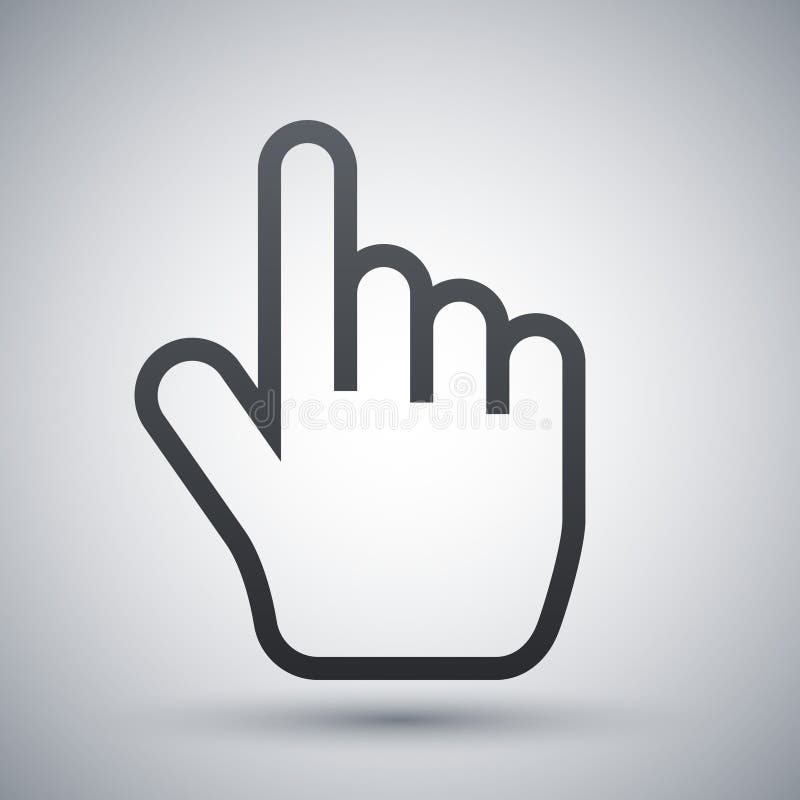 Vector hand cursor stock vector. Illustration of mouse - 234155398