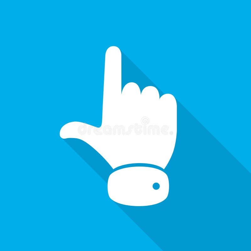 Hand Cursor Icon. Vector Illustration. Stock Illustration ...
