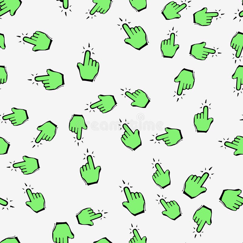 Hand-Cursor-Pfeil stock abbildung. Illustration von taste - 102325189