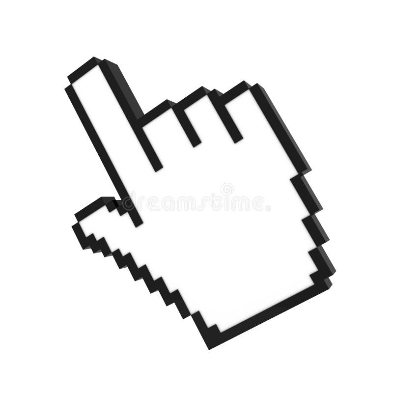 Hand cursor pointer stock illustration. Illustration of hand - 78916322