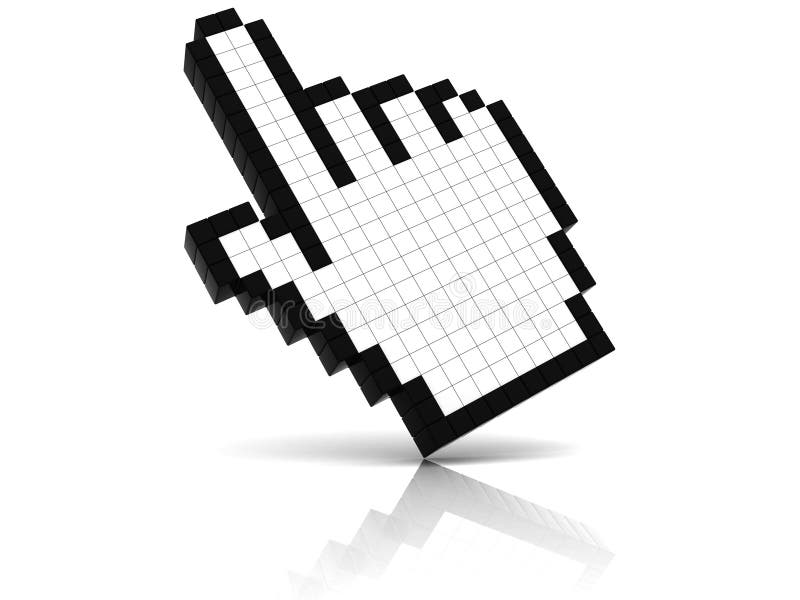 Hand cursor stock vector. Illustration of commerce, direction - 18590502