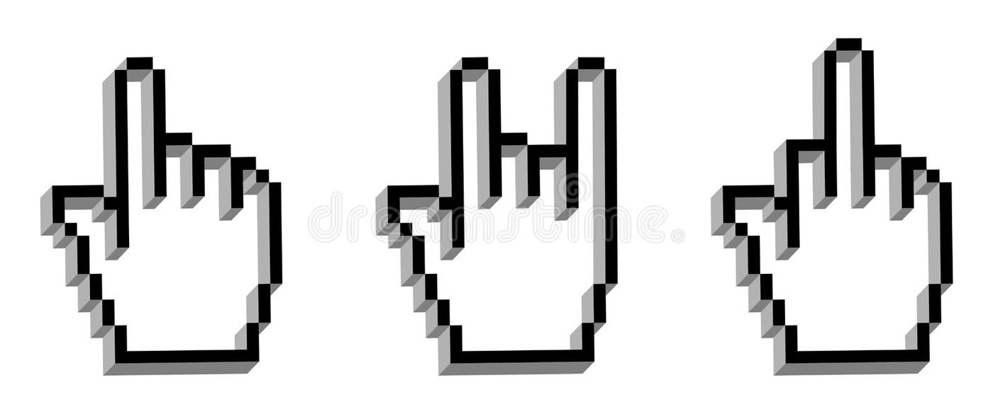 Hand Cursor Icons Vactor Stock Illustrations – 14,798 Hand Cursor Icons ...