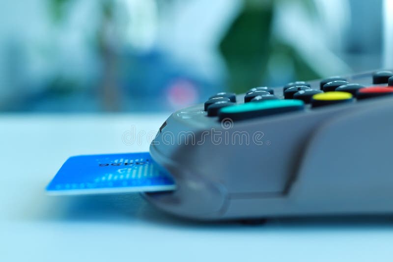 Hand Customer Dials Pin Code on Pos Terminal Stock Image - Image of ...