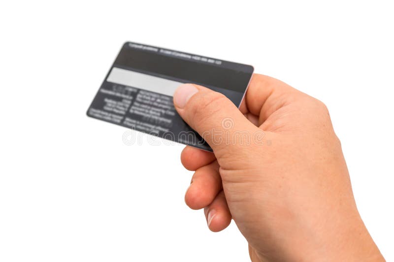 Hand of Customer Give Credit or Debit Card - Payment Concept Stock ...
