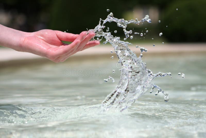 Hand Dancing with the Water Stock Photo - Image of activity, elax: 6446414