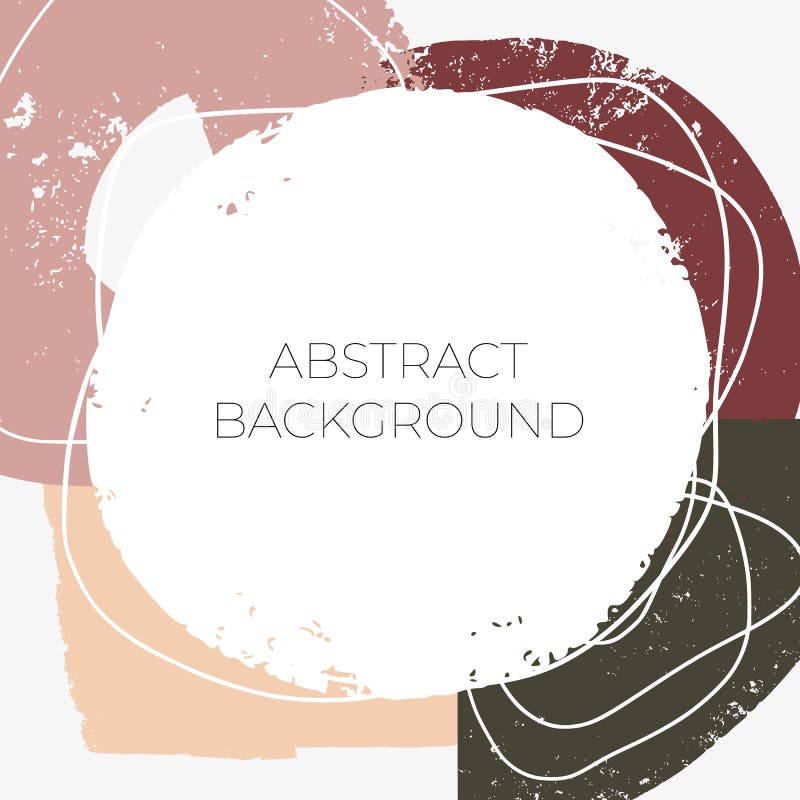 Hand Darwn Abstract Creative Social Media Post Background. Stock Vector ...