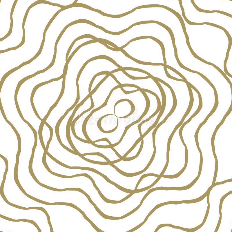 Hand Drawing One Line Seamless Pattern Stock Vector - Illustration of ...