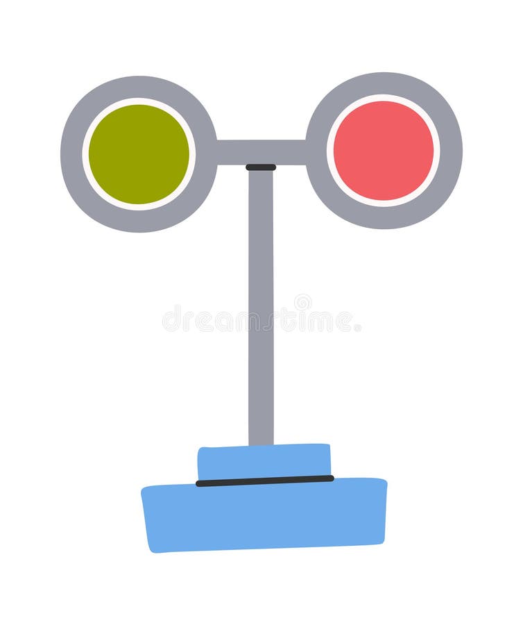 Hand-dawn Railway Warning Traffic Lights Stock Vector - Illustration of ...
