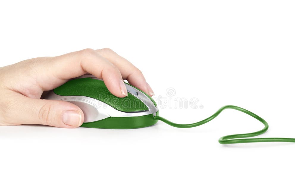 In Hand De Muis Van De Computer Stock Foto - Image of muizen, elektro ...