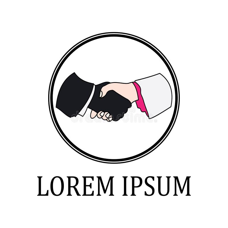 Hand Deal Logo Vector Illustrations Design Icon Stock Vector ...