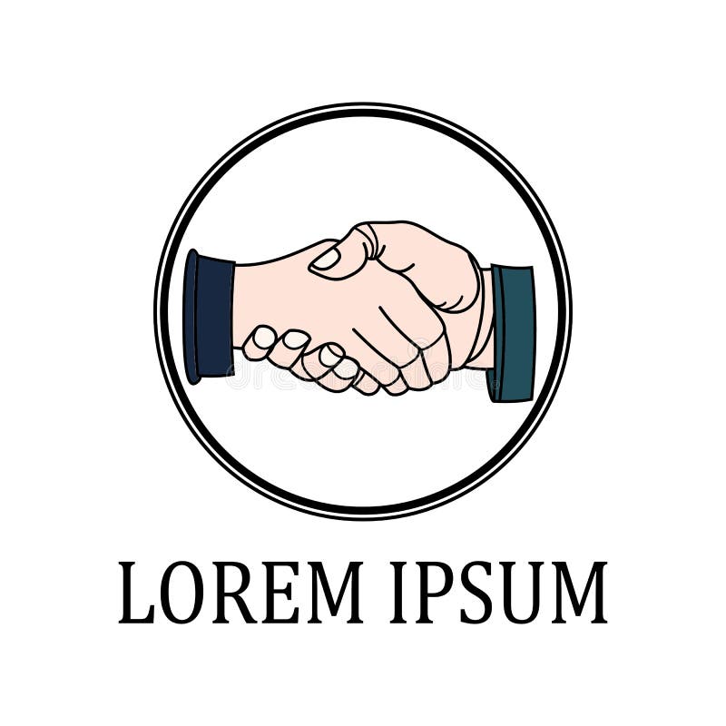 Hand Deal Logo Vector Illustrations Design Icon Stock Vector ...