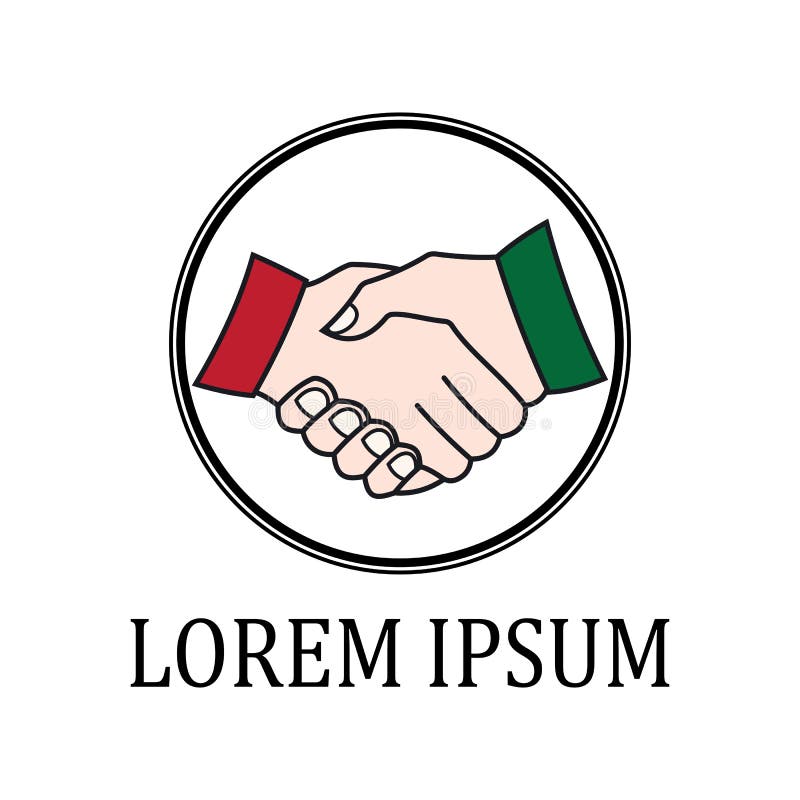 Hand Deal Logo Vector Illustrations Design Icon Stock Vector ...