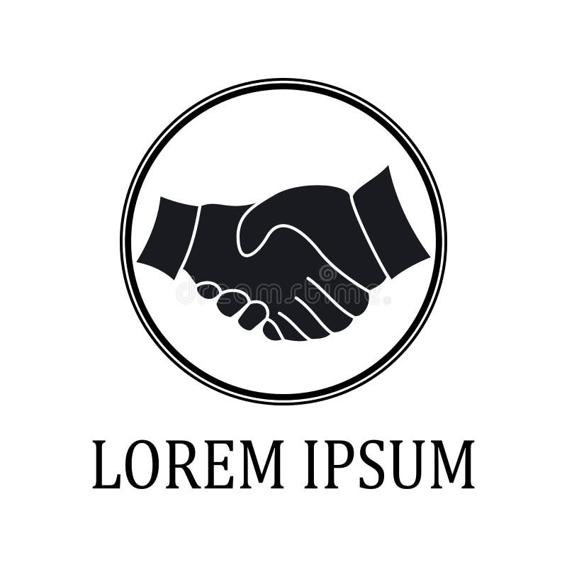 Hand Deal Logo Vector Illustrations Design Icon Stock Vector ...