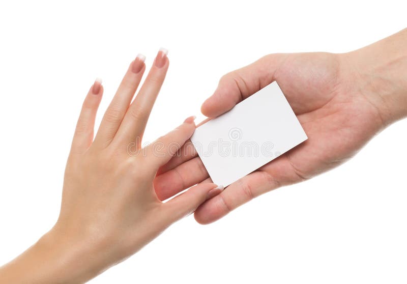 Hand deliver the card stock image. Image of concepts - 33014519