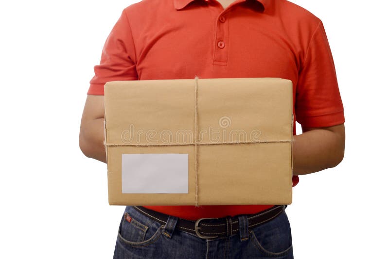 Hand deliver a parcel stock photo. Image of decoration - 26849216