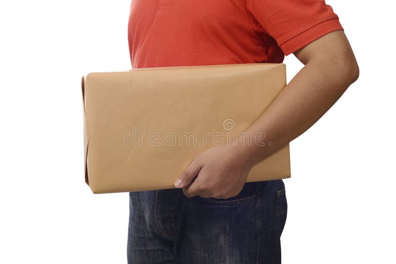 Hand deliver a parcel stock photo. Image of decoration - 26849216