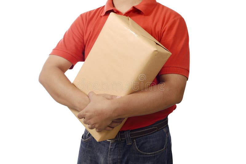 Hand Deliver A Package stock photo. Image of container - 49358268