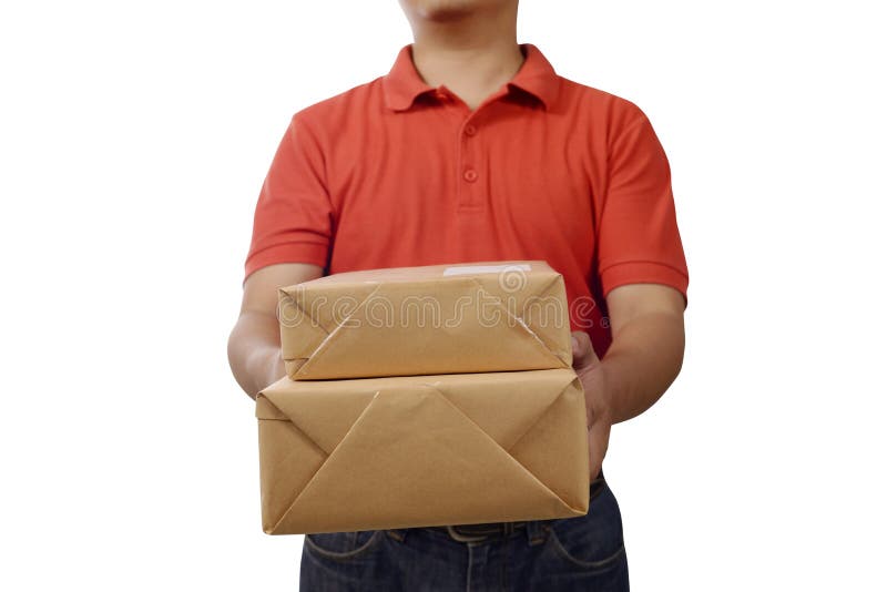 Hand deliver a parcel stock photo. Image of decoration - 26849216