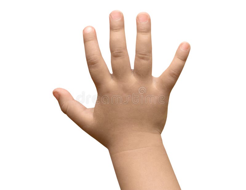 Hand des Kindes stockbild. Bild von finger, jahre, erreichen - 9961155