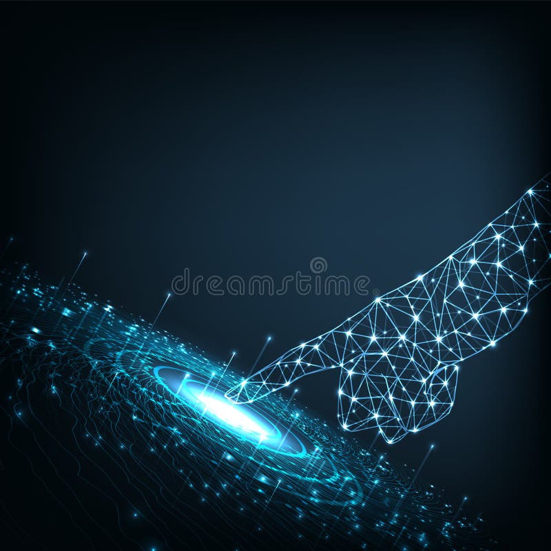 Hand Design Technologies of the Future. Stock Vector - Illustration of ...