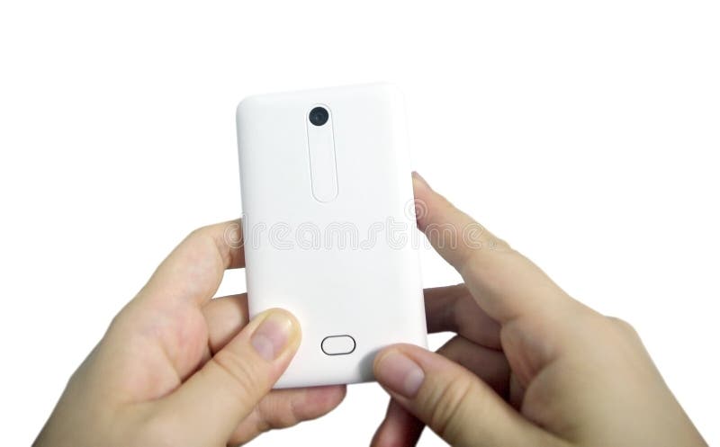 Hand with smartphone stock photo. Image of social, smart - 36615458