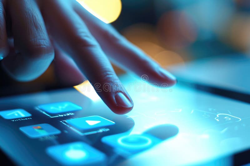 A Hand Dials, Scrolls, and Types on a Smartphone, Fingers Navigating ...