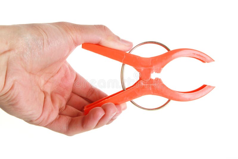 Schwarze Klammer stockfoto. Bild von ausrüstung, klammer - 36806298