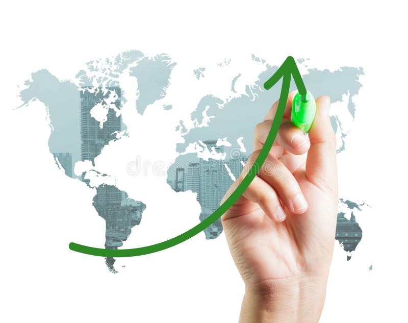 Hand, Die Einen Pfeil Zeichnet Stockfoto - Bild von sachkenntnis ...